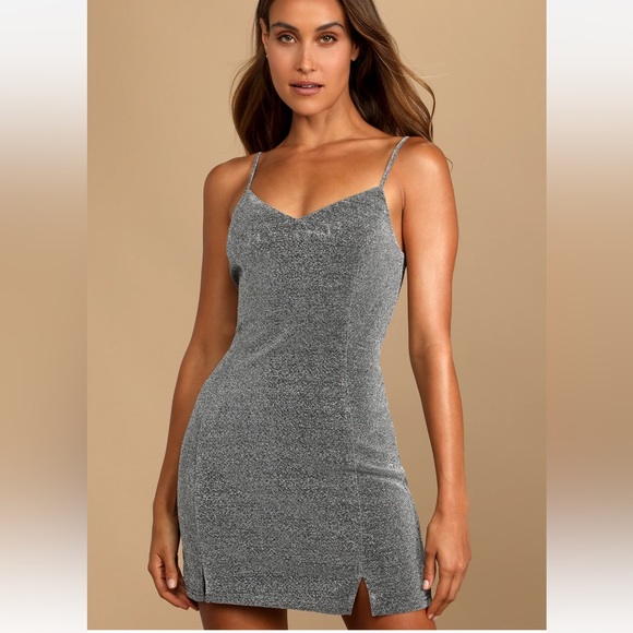 Lulus | Dresses | Lulus Glitter Mini Dress | Poshmark